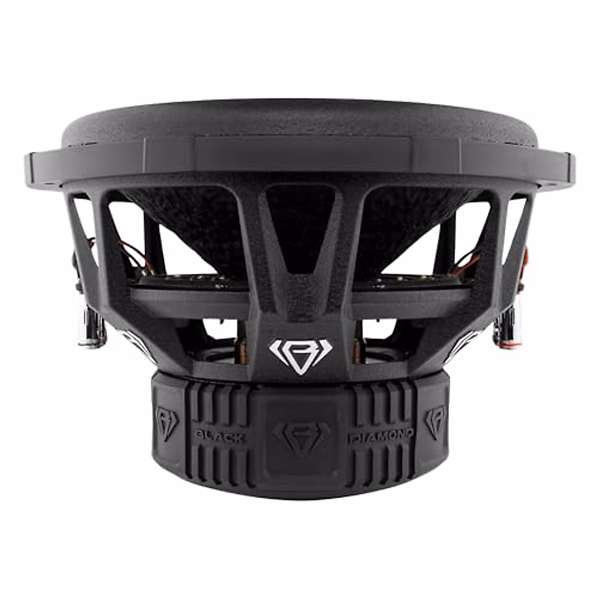 BLACK DIAMOND DIA-T12.4D 12" Car Audio Subwoofer with Aluminum Basket 2000 Watts Dual Voice Coil 4+4 DVC 4 Ohm (1 Speaker)