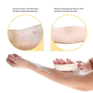 Loofah Exfoliating Back Washer, Back Scrubber for Shower with Exfoliating Loofah Pad for Men and Women, Loofah Sponges Deep Clean Deep Clean Relax Your Body (31.5 inch Length 4 inch Width)