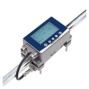 Flow Control Meter Industrial Time-Difference Type Ultrasonic Flowmeter, Flow Watch Used for Stainless Steel Copper PVC and Other Pipes of DN15~DN40 Used in Petroleum,Food, Etc.