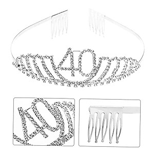 60th Birthday Its My Birthday Tiara 70th Birthday Heart Decor Headwear for Women Crown Birthday Decorations Crystal Tiara Queen Crown Decorate Headband Hair Accessories