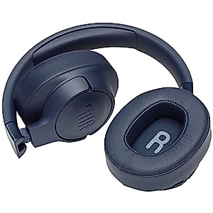 JBL Tune 750BTNC - On-Ear Wireless Bluetooth Headphones with Noise Cancellation, Includes LED Flashlight Key Chain Bonus (Blue)