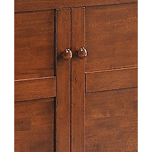 Night & Day Furniture Murphy Cabinet Bed with Mattress, Cherry, Queen