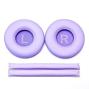 Voarmaks Purple Replacement Ear Pads Foam Cushion Headband Compatible with Sennheiser HD25 HD 25 HD 25-1 HD25-1ii HD25SP HMD25 HME25 HMEC25 Headphones