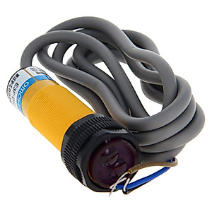 Fielect Photoelectric Sensors Diffuse Reflection Photoelectric Sensor Switch 300MA Detection Distance 30cm 3 Wires E3F-DS30C4 1pcs