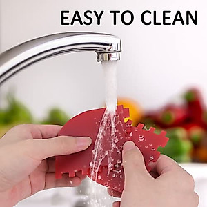 3 Set Plastic Grill Pan Scraper Griddle Scraper Tool Grill Scraper for Griddle Cleaner Grill Cleaning Cast Iron Pan Scraper Cast Iron Accessories Scraper Cast Iron Cleaning Tool Kit Kitchen Scraper