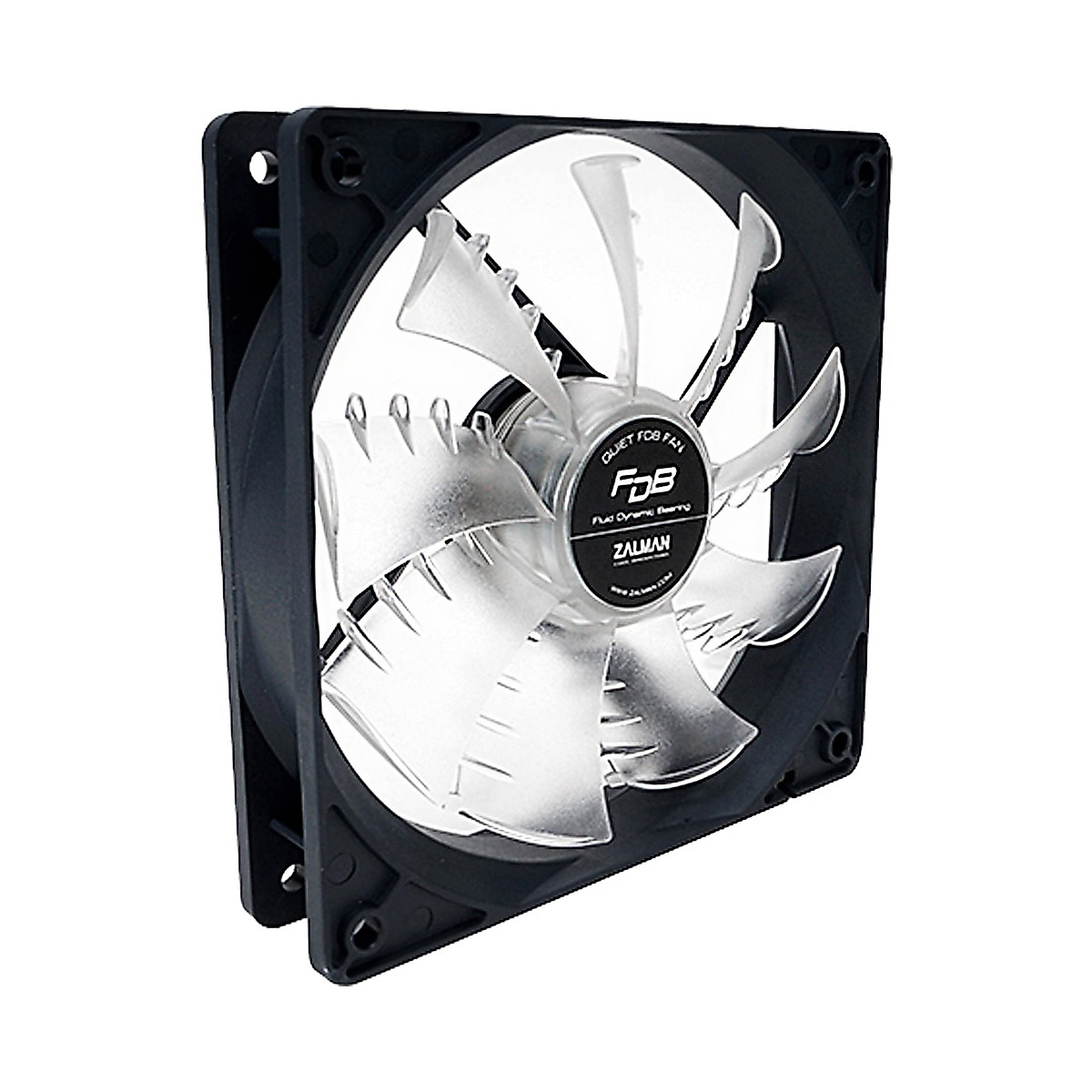 Zalman F2 FBD (SF) Ultra Quiet 92mm FDB Case Fan with Shark Fin Blades, Fluid Dynamic Bearing 150,000 Hour Lifespan, High Airflow 1500 RPM, 20-23 dBA, Anti-Vibration Silicone Pins - Black,ZM-F2 FDB (SF)