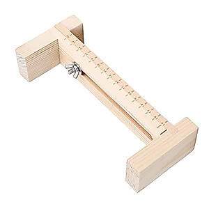 LIONKISS Wood Bracelet Jig, Hand Knitting Control Strength Simple Operation Bracelet Jig Kit Clear Scale for Woven Bracelet, SoarUpnh3V(Two Legs)
