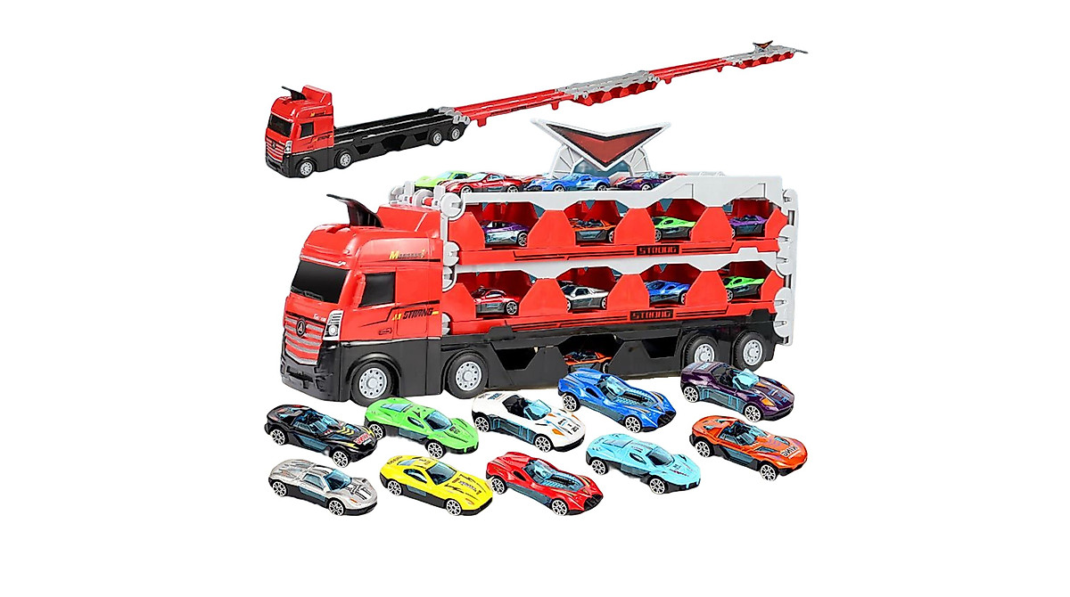 Mega Hauler Truck Toy - Transforming Race and Carrier