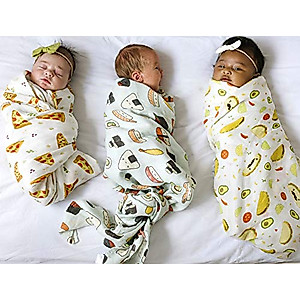 Loulou Lollipop Soft Baby Swaddle Blanket Muslin Wrap Receiving Blanket for Newborn to Toddler Girl and Boy, Large 47” by 47” - Taco…