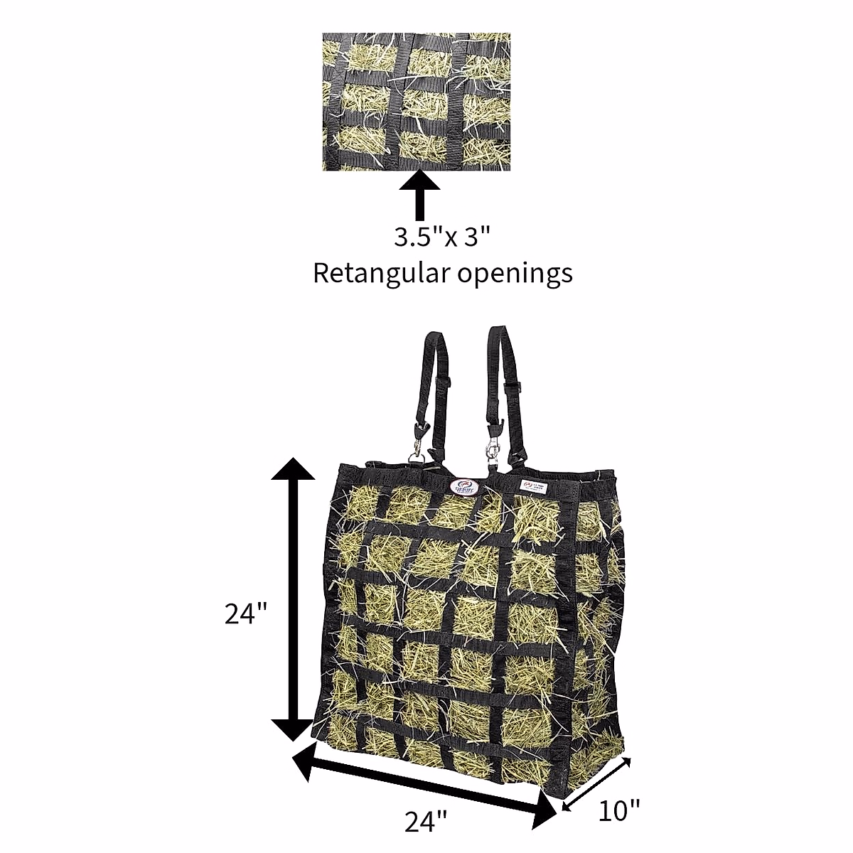 Derby Originals Easy Feeder Horse Hay Bag with Super Tough Bottom and 1 Year Warranty