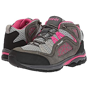 Propét Women's Peak Hiking Boot, grey/berry, 6 XWide