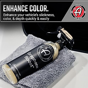 Adam's Graphene Boost - Graphene Ceramic Coating Spray For Car Detailing | Adds Protection & Extends The Life Of Top Coat Ceramics | Maintenance Spray On Wipe Off | Car Boat RV Motorcycle (16oz)