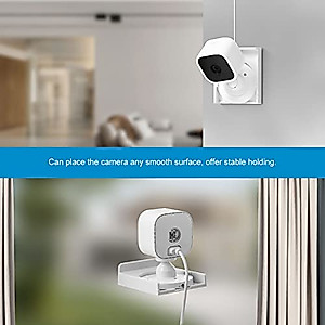 LANMU Window Mount Compatible with Blink Mini, Indoor Screwless Mounting Bracket Holder, Strong Adhesive Mount, No-Hole Needed