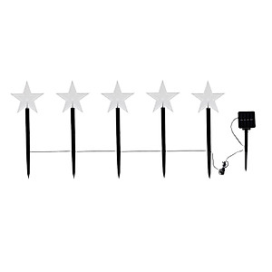 Solar String Light for Home Pathway Christmas Decor Party Fairy Lamp Outdoor Garden (Size:Star)