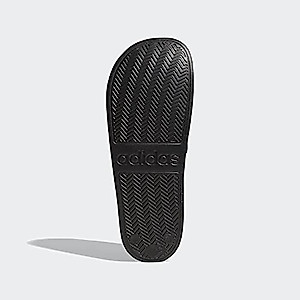 adidas Men's Adilette Shower Slides Black/White/White 9