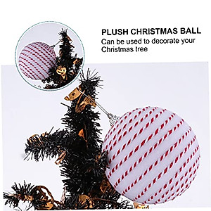 BESTOYARD 2pcs Christmas Balls Nativity Ornaments Christmas Balls Decorations Christmas Hanging Bauble Prom Decorations Christmas Decor White Decorations Christmas Pendant Ornaments 8 Cm
