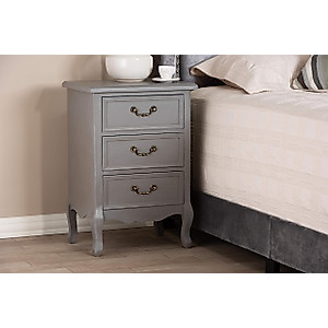Baxton Studio Nightstands, Gray