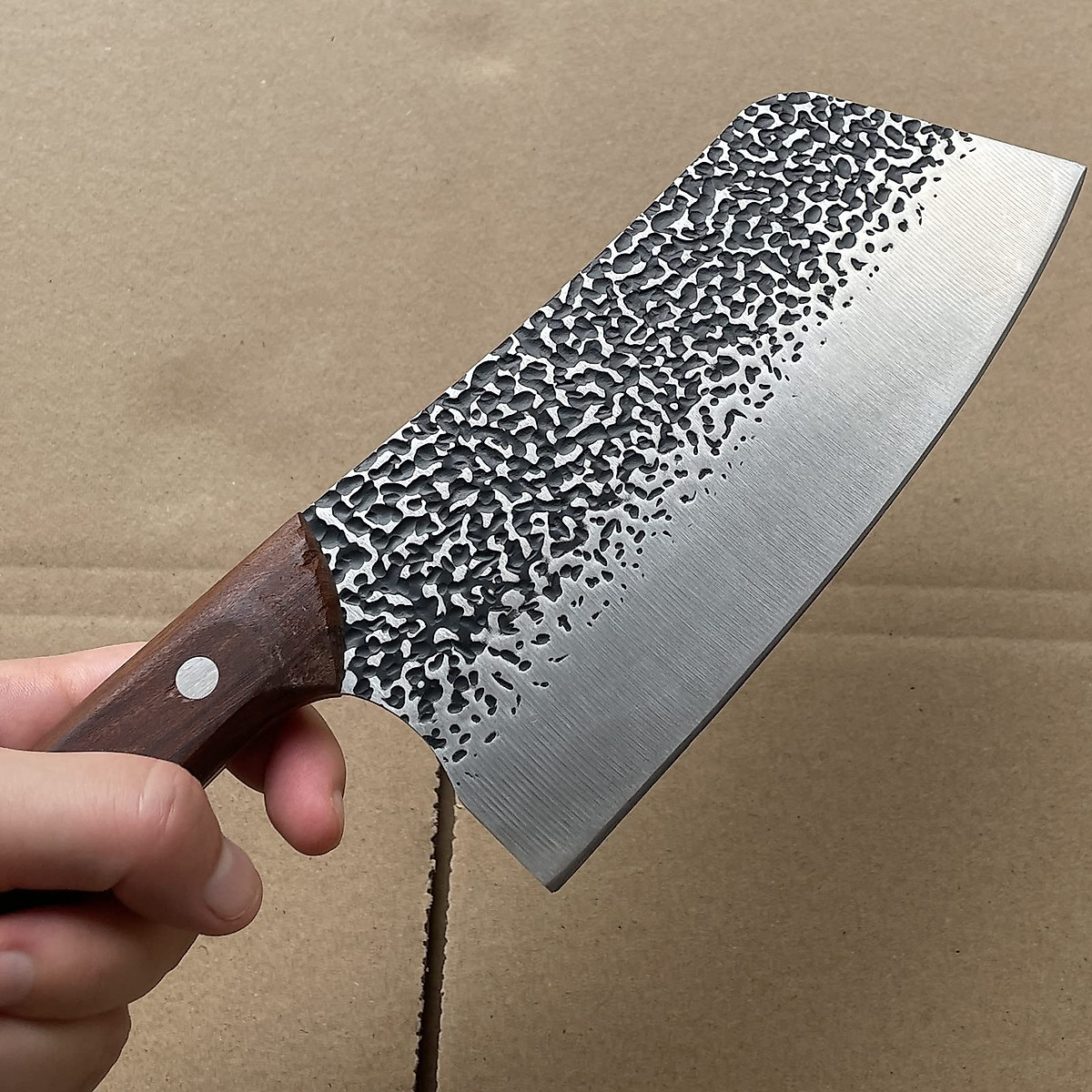 7Inch High Carbon Steel Light Chef Knife Super Sharp Meat Vegetable Cleaver Knife