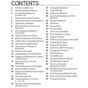 hand2mind VersaTiles Math Practice Take Along Set for Eighth Grade, Self-Checking Workbook, Homeschooling Games, Case Included, Homeschool Curriculum, 8th Grade Math Workbook, Homeshool Supplies
