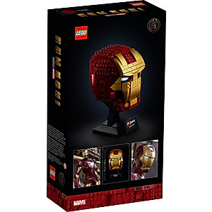 LEGO 76165 Marvel Super Heroes Iron Man Helmet, Collectible for Adults