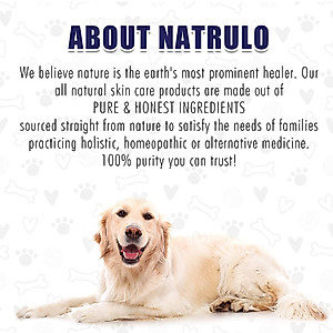 Natrulo Pet Paw Balm for Dog - Natural Healing Ointment for Itchy Paws, Grooming, Allergy Relief, Repair, Pad Protection – Soothing Unscented Shea Butter Moisturizer for Itching, Dryness, Licking 1oz