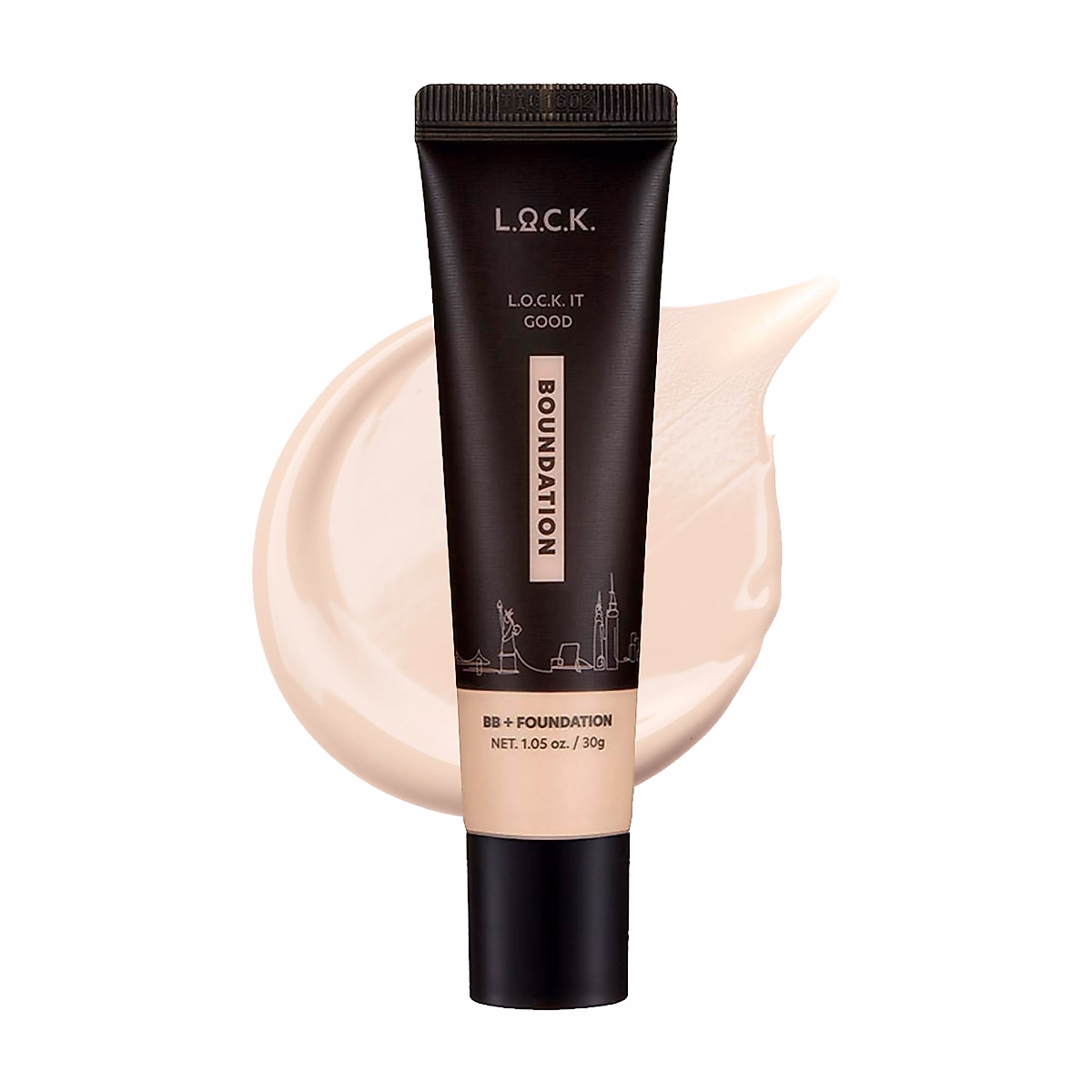 L.O.C.K. Color L.o.c.k. it Good Boundation 01 Fair Beige, B.B Cream + Foundation, Medium Coverage, Net. 1.05 fl.oz. / 30g,