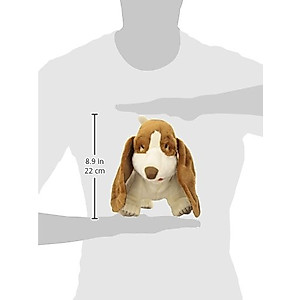 Folkmanis Basset Hound Hand Puppet , Brown, White, Black