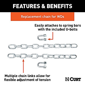 CURT 17111 Replacement Weight Distribution Hitch Chain Kit
