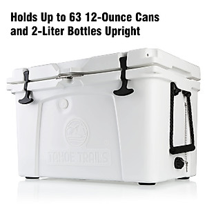 Tahoe Trails 52 Quart Rotomolded Cooler, Hard Cooler Insulated Portable Ice Chest, Suit for BBQ, Camping, Picnic, and Other Outdoor Activities