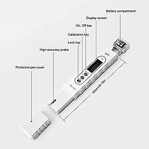 PH Tester, Digital Water Quality PH Meter Value Lock Auto Calibration 0.01pH Accuracy 3 Modes for Aquaculture for Fish Tank