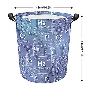 Table of Chemical Elements Large Laundry Hamper Foldable Laundry Basket Durable Storage Basket Toy Organizer