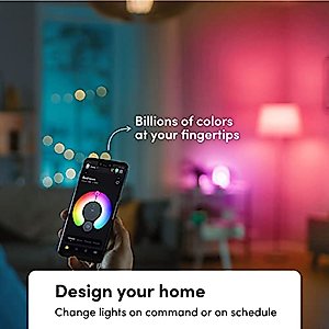 LIFX Clean, A19 1100 lumens, Full Color with Antibacterial HEV, Wi-Fi Smart LED Light Bulb, No Bridge Required, Compatible with Alexa, Hey Google, HomeKit and Siri (2-Pack)