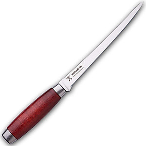 Morakniv Classic 1891 Fillet Knife with Sandvik Stainless Steel Blade, 7.4 Inch, Red
