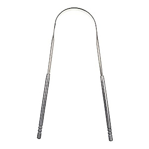 Tongue Scraper Set, Stainless Steel Smoothing Surfaces Safe Tongue Cleaner Tongue Cleaning Tool, Easy to Clean for reducing Bad Breath