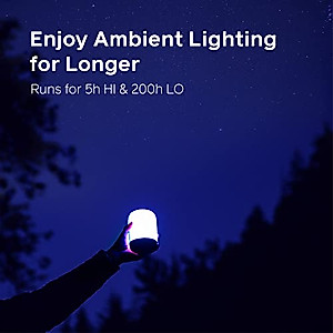 BioLite, Alpenglow 250 Lumen Multicolor USB Lantern with 3200 mAh Rechargeable Battery and Charging Port