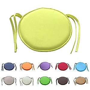 Round Solid Color Washable Cushion Chair Pads,Garden Patio Office Chair Indoor Outdoor Dining Seat Pads Chair Cushion Cover(Navy 30x30cm)