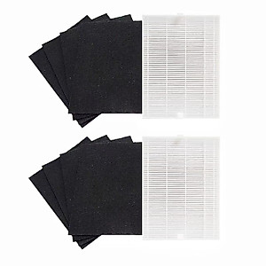 New Replacement Hepa Filter Compatible for Winix Plasma Wave 113050，P150,B151, C545 Air Purifiers,Part Number 1712-0096-00, 2 HEPA Filters + 8 Carbon Pre-Filters