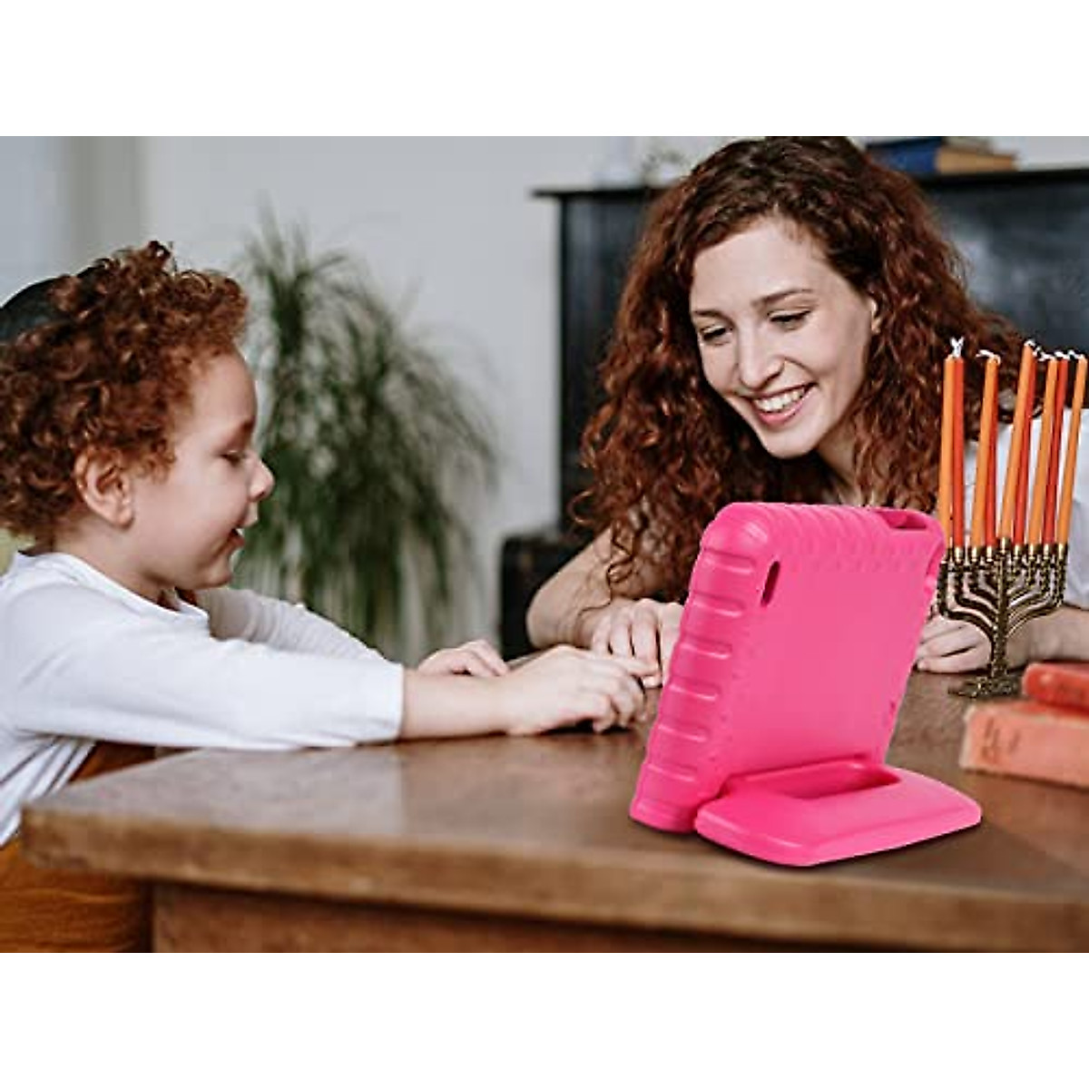 JUSYEA Kids Tablet 7 inch Android 11 - Kids for Tablet with Case - Quad Core - RAM 2GB | 32GB ROM - Kids Edition Tablets J8-3500mAh Battery | WiFi | Bluetooth, Entertainment | Education (Pink)