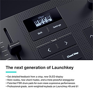 Novation Launchkey 61 [MK3] MIDI Keyboard Controller — Seamless Ableton Live Integration. Chord Mode, Scale Mode, and Arpeggiator. All the software you need for Music Production.