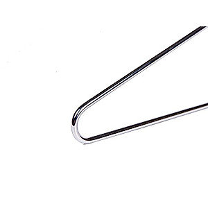 8 Quality Hangers Heavy Duty Metal Suit Hanger Coat Hangers with Polished Chrome (Suit Coat Hanger)