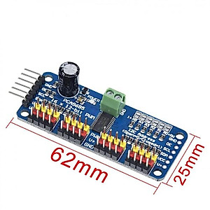 10Gtek# PCA9685 16 Channel 12-Bit PWM Servo Motor Board Module IIC for Arduino Robot or Raspberry pi