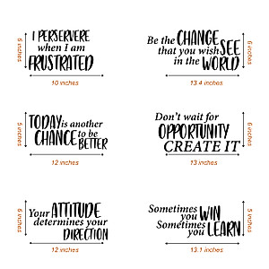 My Vinyl Story Vinyl Wall Decal for Kids Sticker Educational Inspirational Motivational Quotes Decor Art for School Classroom Library Bedroom Playroom Nursery Positive Words and Saying (Motivational)