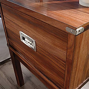 Sauder Vista Key 1-Drawer Wood Night Stand in Blaze Acacia