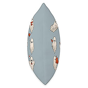 Happy Valentine's Day Tees and Valentine Gifts Ghost, Spooky Valentine's Day Throw Pillow, 16x16, Multicolor