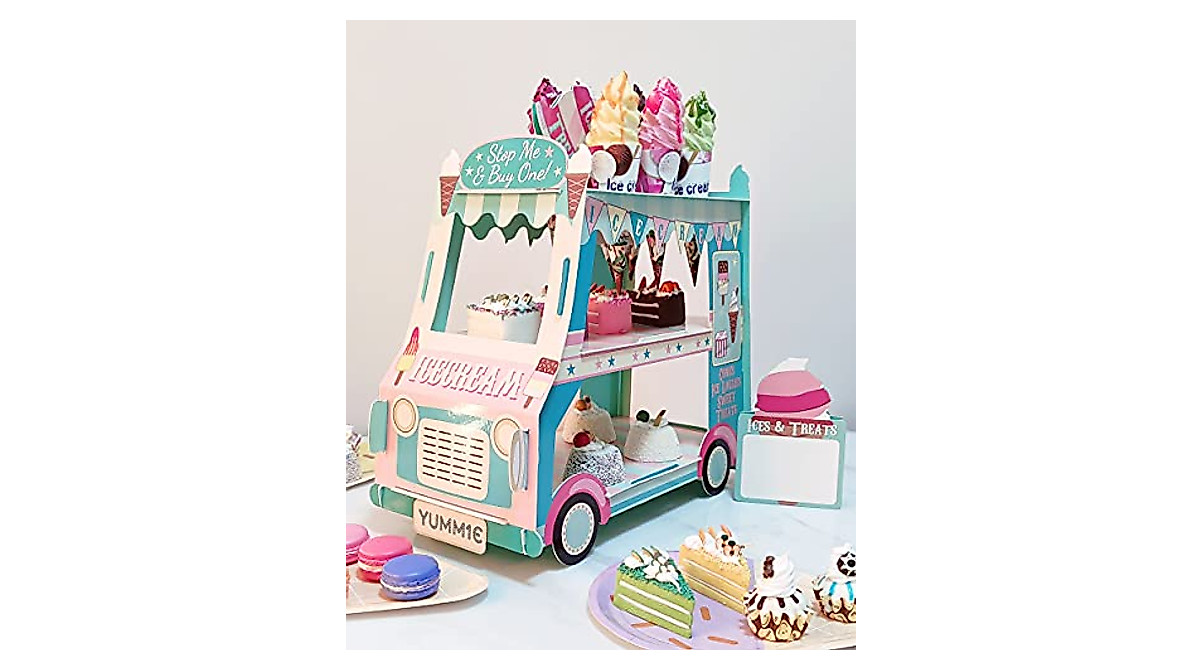 3 Tier Van Cake Stand for Parties & Showers