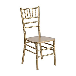 Flash Furniture 2 Pack HERCULES Series Gold Wood Chiavari Chair