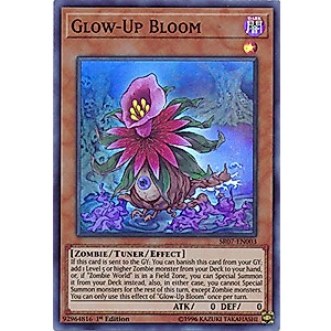 Yu-Gi-Oh! - Glow-Up Bloom - SR07-EN003 - Super Rare - 1st Edition - Structure Deck: Zombie Horde