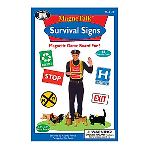 Super Duper Publications | Magnetic Survival Signs Board Game | Educational Learning Resource for Children