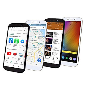 RCA G2 32GB+3GB RAM, 5.5" 18:9 Display, Android 9 Pie, Unlocked Phone (White/Gold)