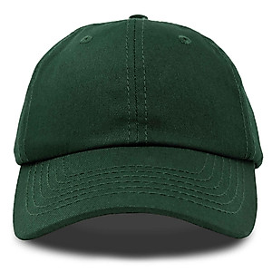 DALIX Baseball Cap Dad Hat Plain Men Women Cotton Adjustable Blank in Dark Green